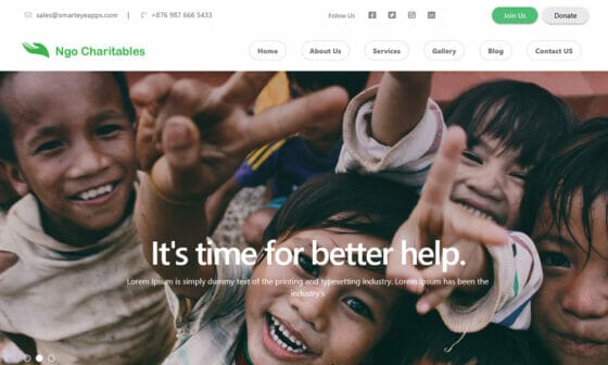 12+ Best Free NGO Website Templates 2025