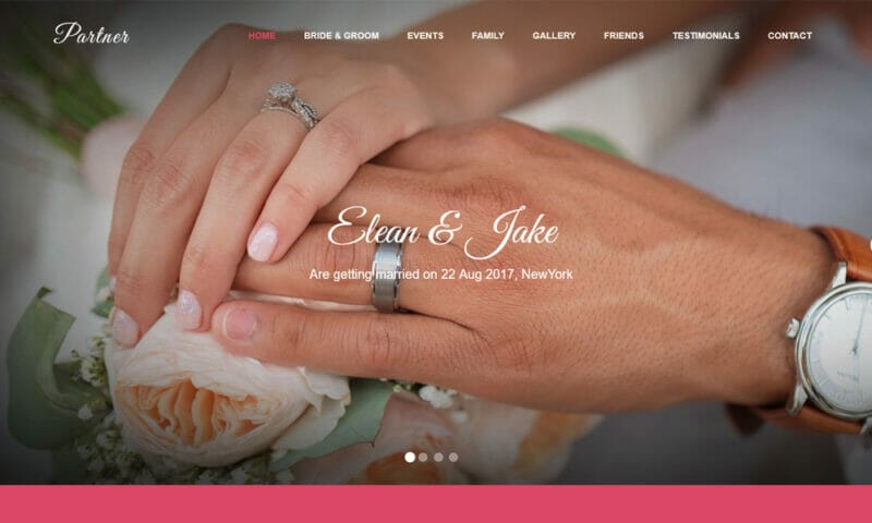 10+ Top Free Marriage Invitation Website Templates » CSS Author