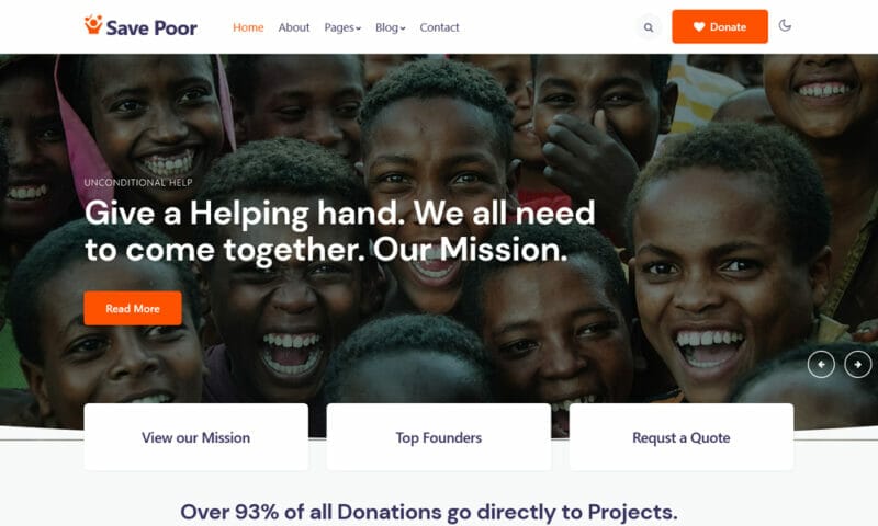 12+ Best Free NGO Website Templates 2023 » CSS Author