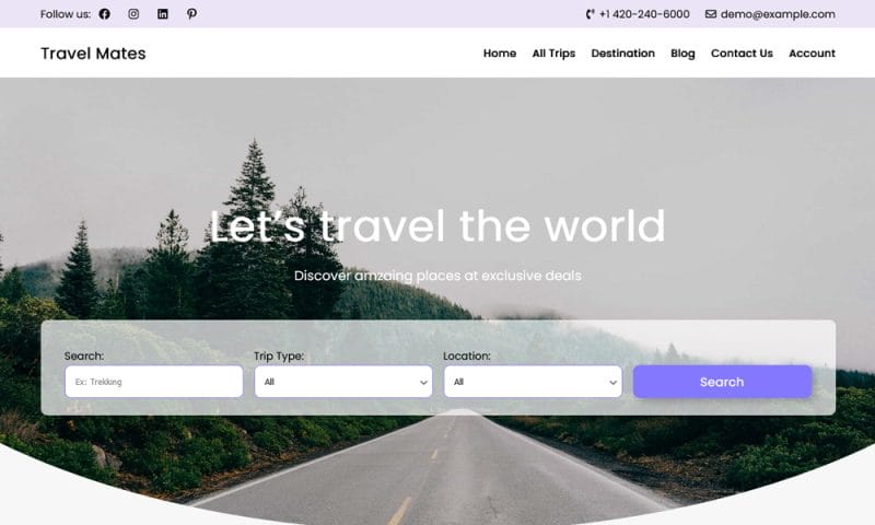 15+ Best Free Travel Blog WordPress Themes 2024