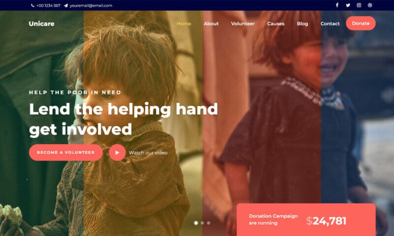 12+ Best Free NGO Website Templates 2023 » CSS Author