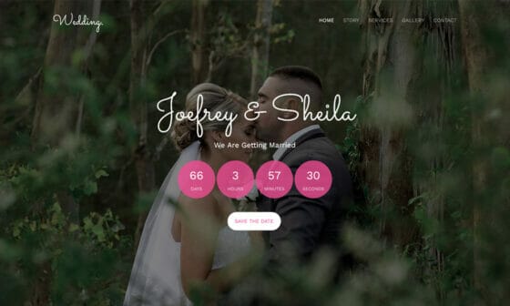 10+ Top Free Marriage Invitation Website Templates » CSS Author