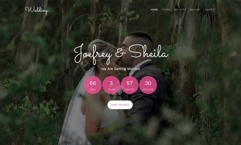 10+ Top Free Marriage Invitation Website Templates » CSS Author