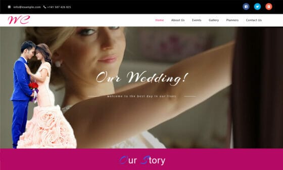 10+ Top Free Marriage Invitation Website Templates » CSS Author