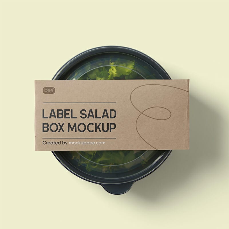 Free Label Salad Box Mockup » CSS Author