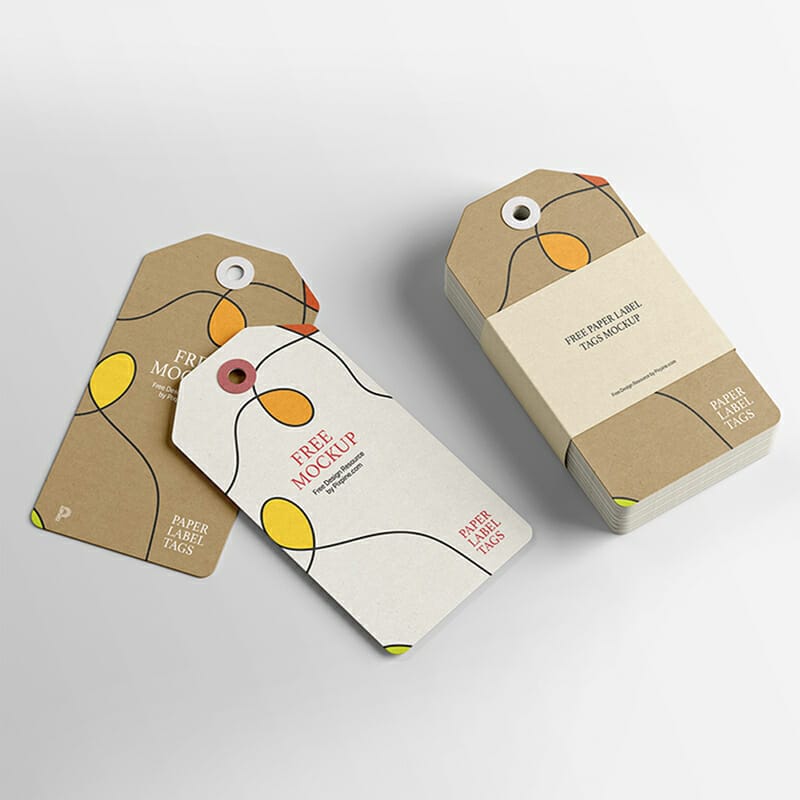 Free Paper Label Tags Mockup » CSS Author