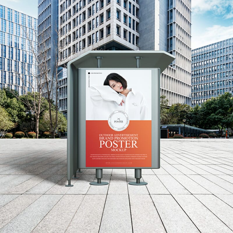 Outdoor Advertisement Brand Promotion Poster Mockup » CSS Author