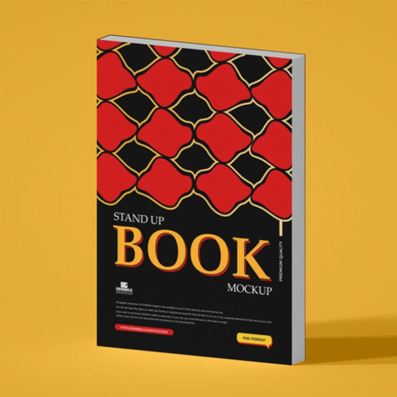 Free A4 Stand Up Book Mockup » CSS Author