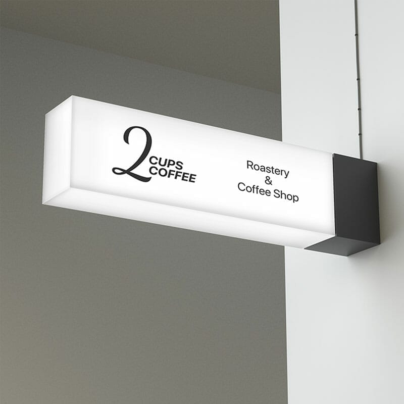 Free Lightbox Logo Signage Mockup » CSS Author