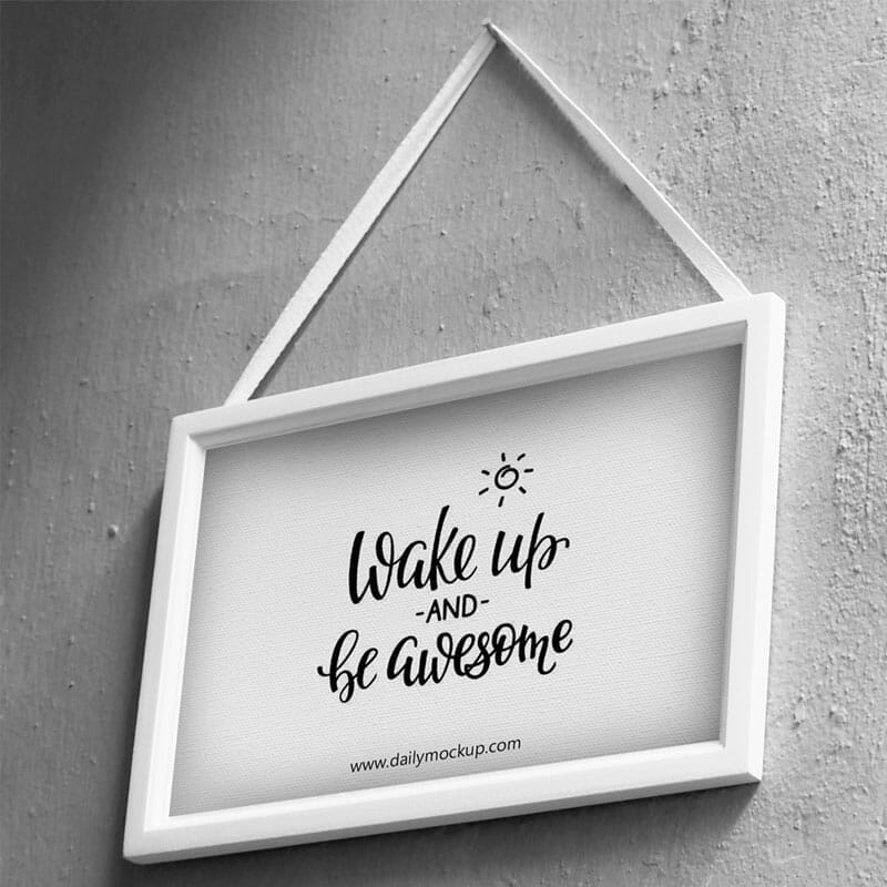 Free Wall Frame Mockup PSD » CSS Author
