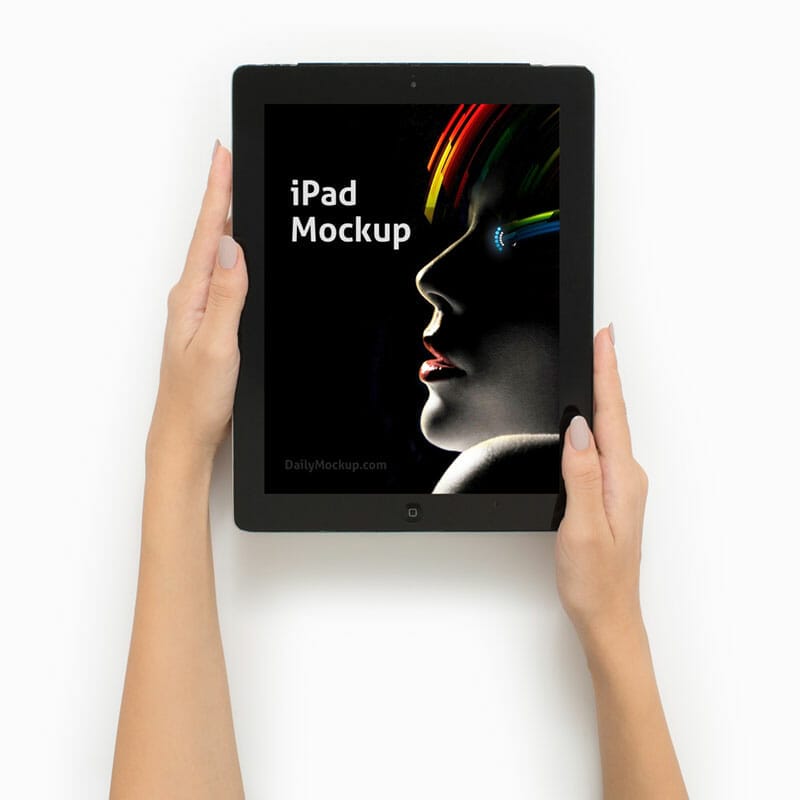 Free IPad Mockup Holding In Hand » CSS Author