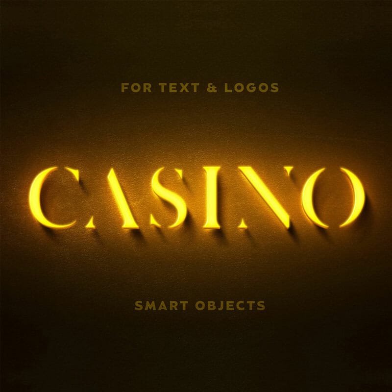 Yellow Neon Logo Mockup » CSS Author