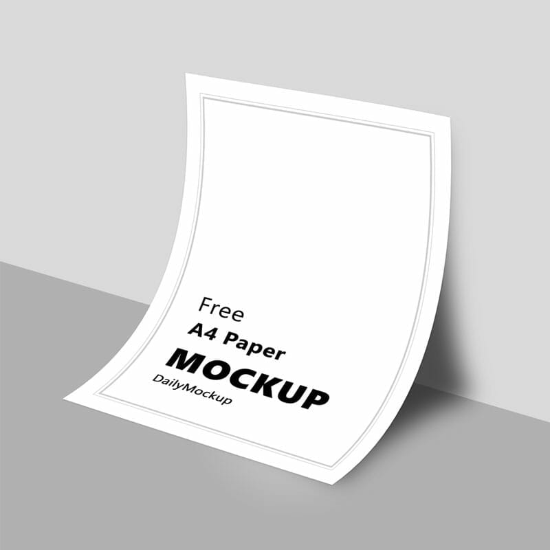 A4 Paper Mockup Free PSD » CSS Author