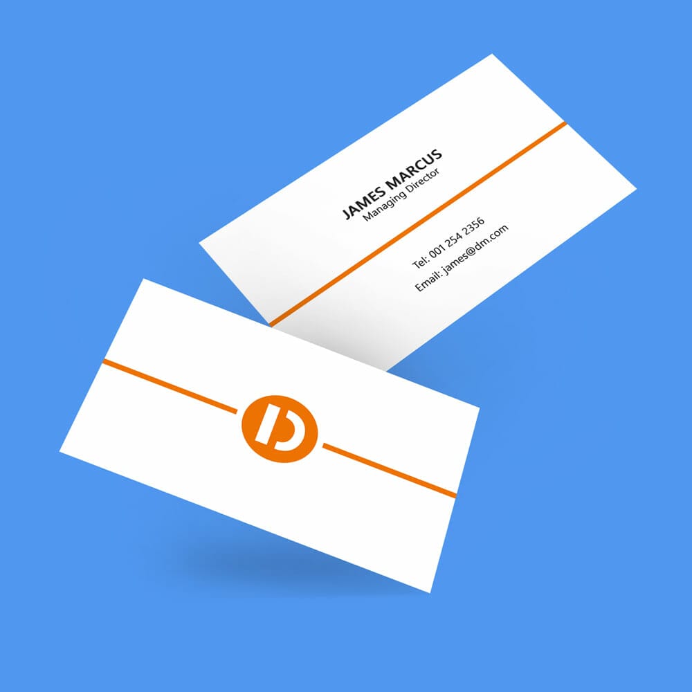 Flying Business Card Mockup » CSS Author