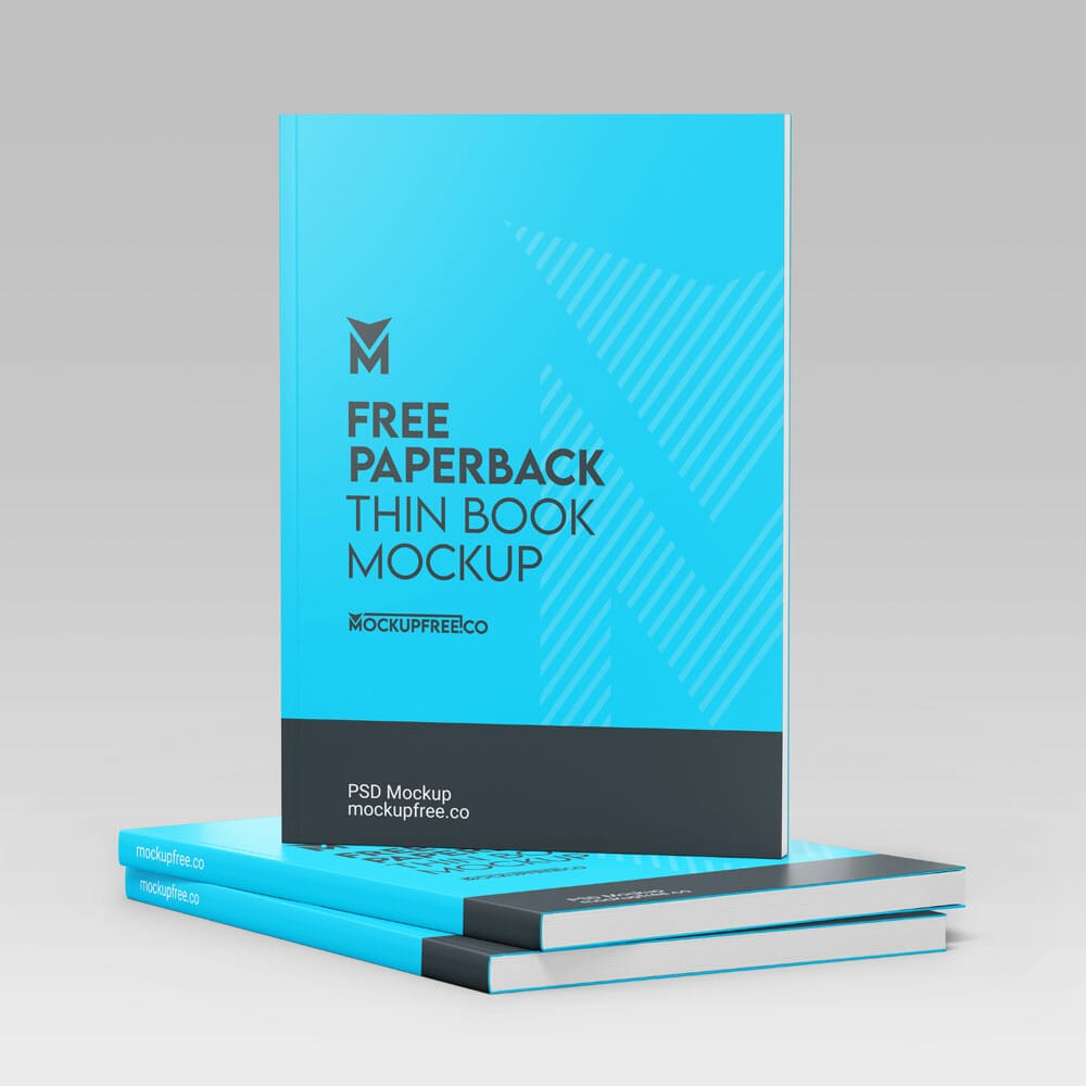 Free Paperback Thin Book Mockup » CSS Author