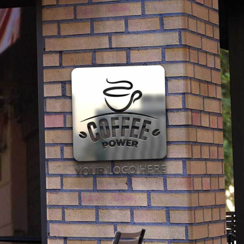 Free Shop Logo Mockup PSD Template » CSS Author