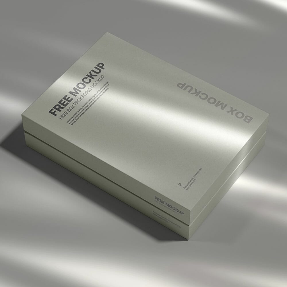 Free Vertical Packaging Box Mockup » CSS Author