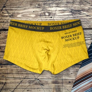Free Boxer Brief Mockup PSD Template » CSS Author