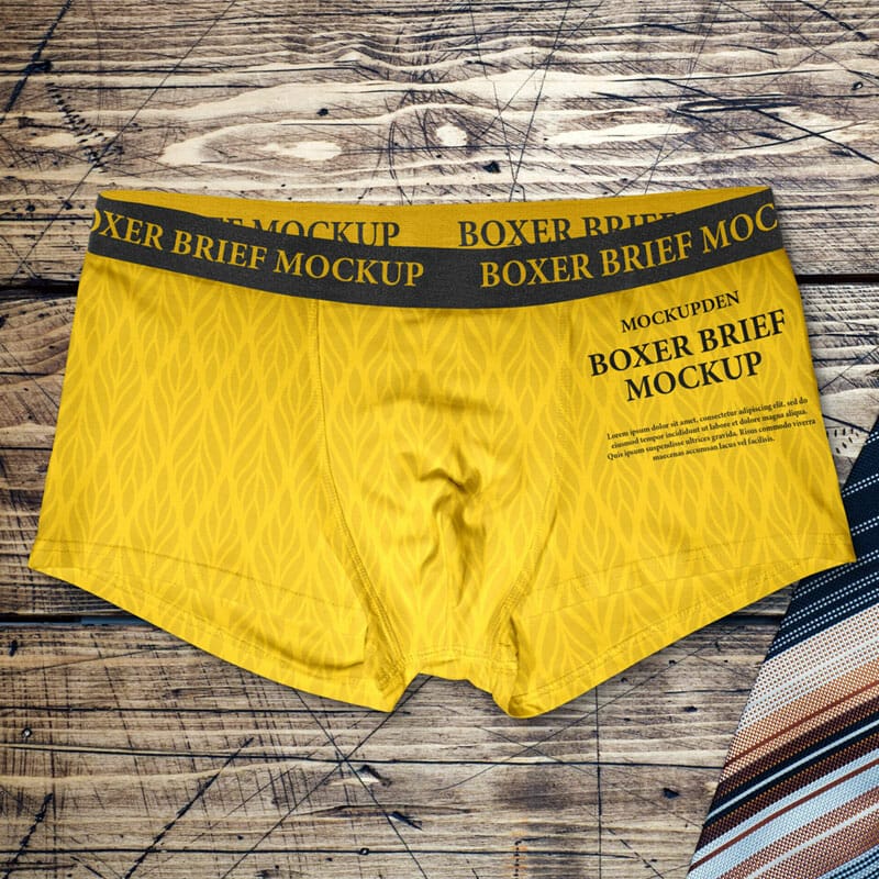 Free Boxer Brief Mockup PSD Template » CSS Author