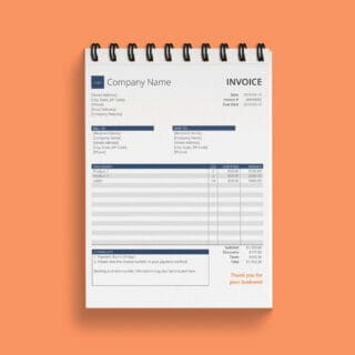Free Invoice Pad Mockup PSD Template » CSS Author