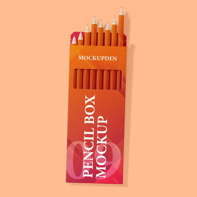 Free Pencil Box Mockup PSD Template » CSS Author