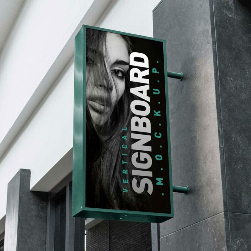 Free Shop Sign Mockup PSD » CSS Author