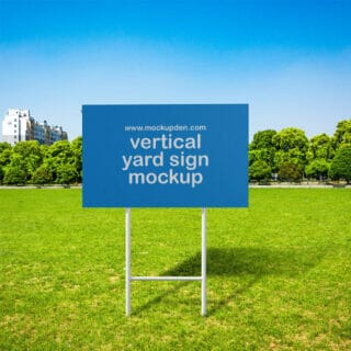 Free Vertical Yard Sign Mockup PSD Template » CSS Author