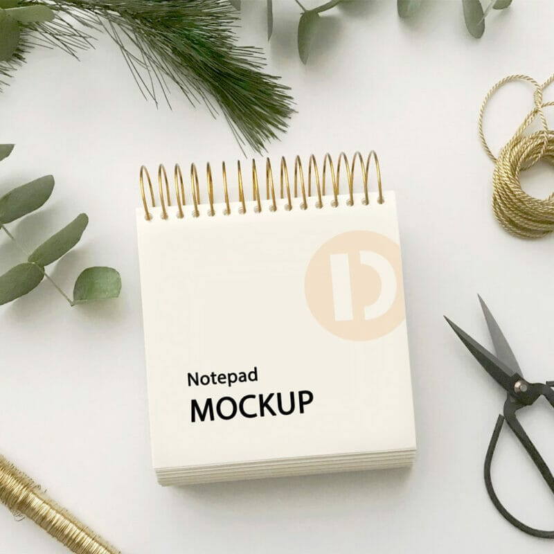 Notepad Mockup PSD Free Template » CSS Author