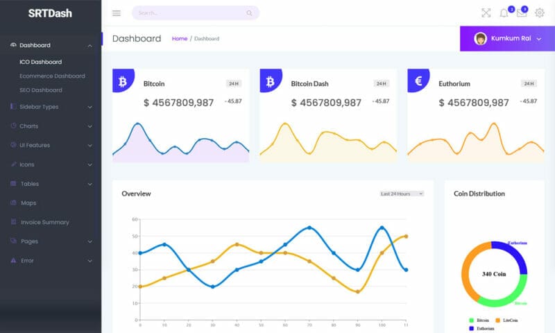 50+ Free Bootstrap 4 Admin Dashboard Templates 2024
