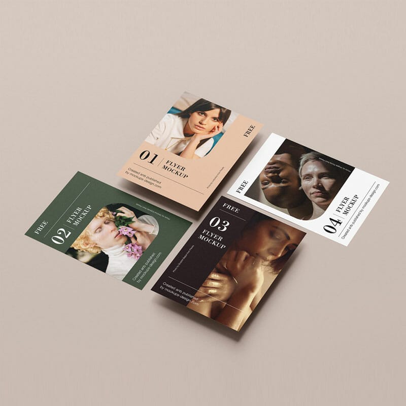 Free A4 Flyers Grid Mockup » CSS Author