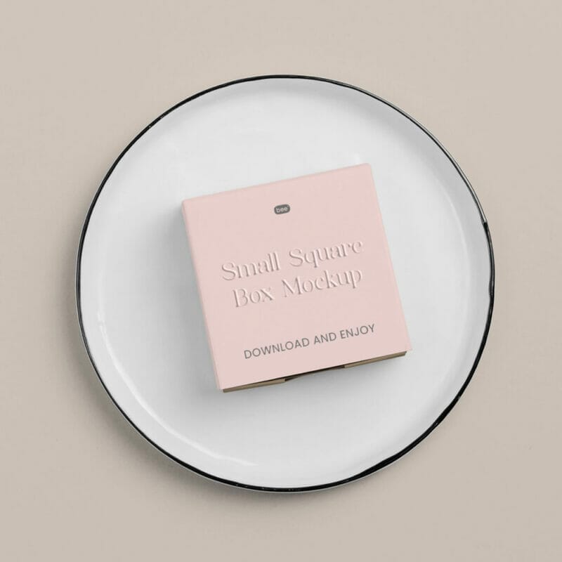 Free Small Square Box Mockup Top View » CSS Author