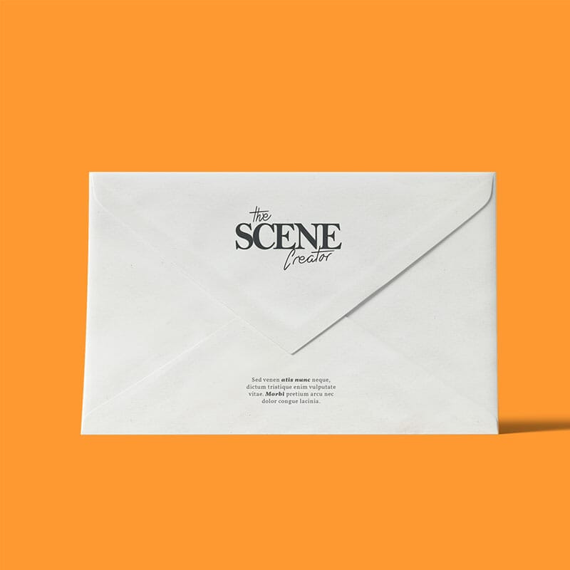 Free Closed Front View Envelope Mockup PSD » CSS Author
