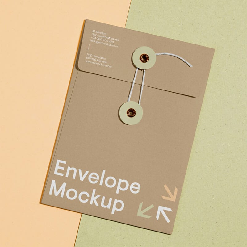 Free Craft Envelope PSD Mockup » CSS Author