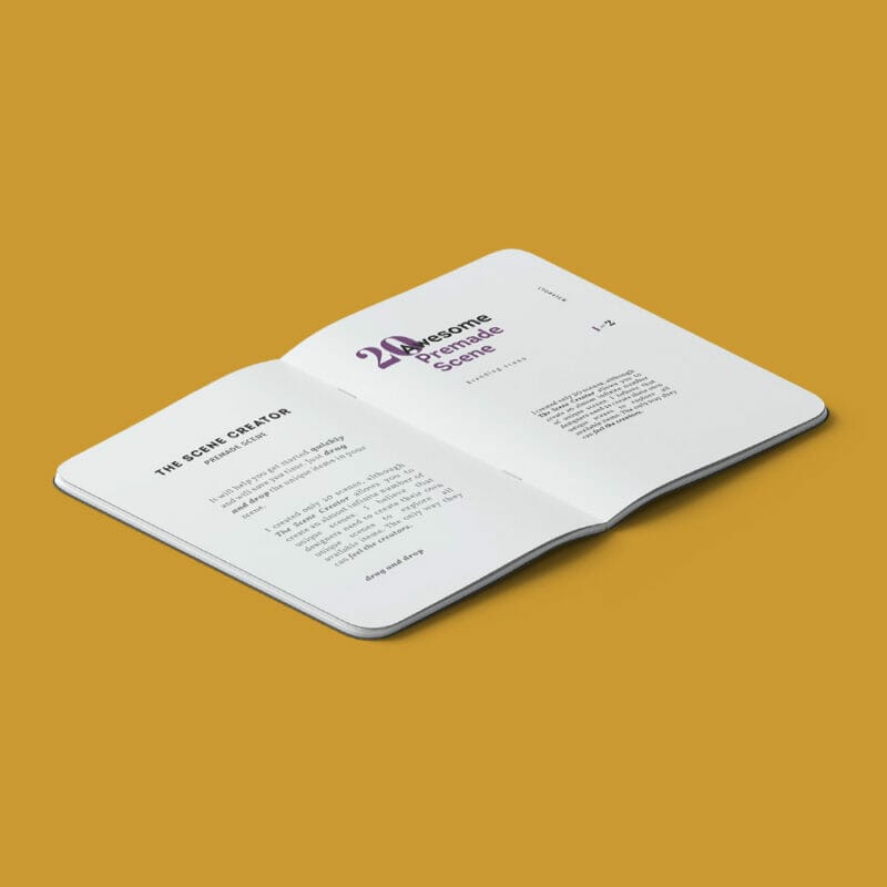 Free Open Notepad Mockup Isometric PSD » CSS Author