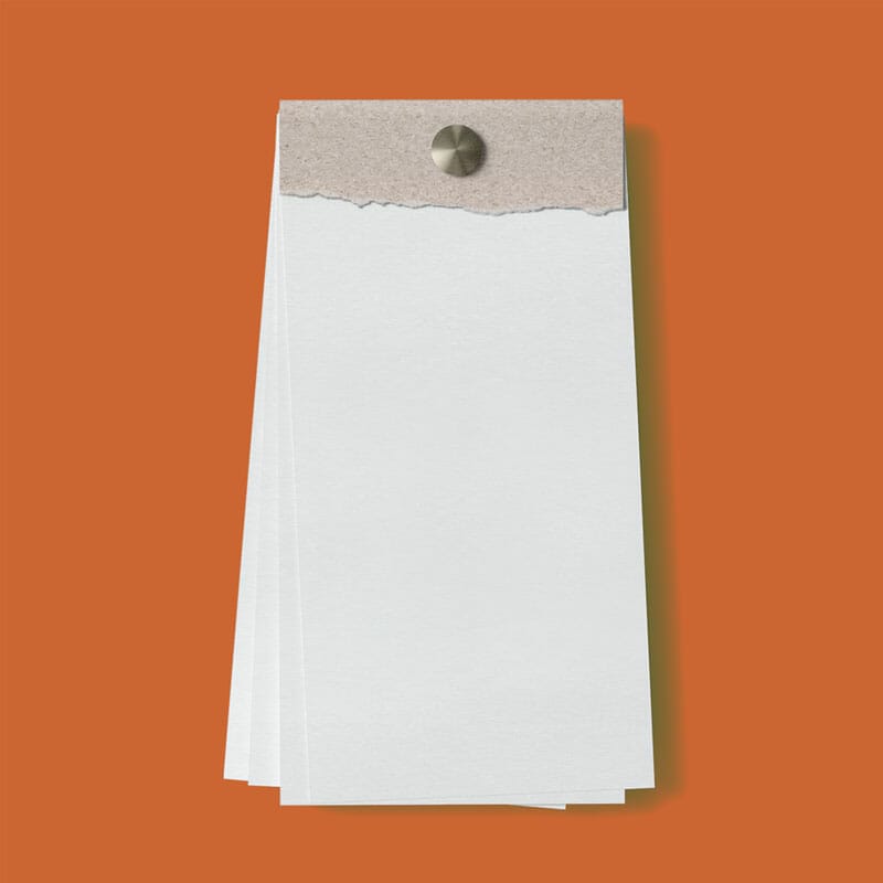 Free Open Tear Off Notepad Mockup Top View » CSS Author