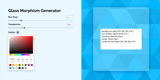 Top Css Glass Effect Generators For Web Designers Css Author