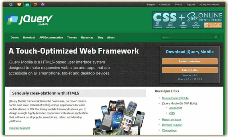 50 Mobile Application Frameworks Html Css And Js