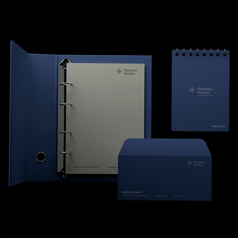 Free Branding Stationery PSD Mockup » CSS Author