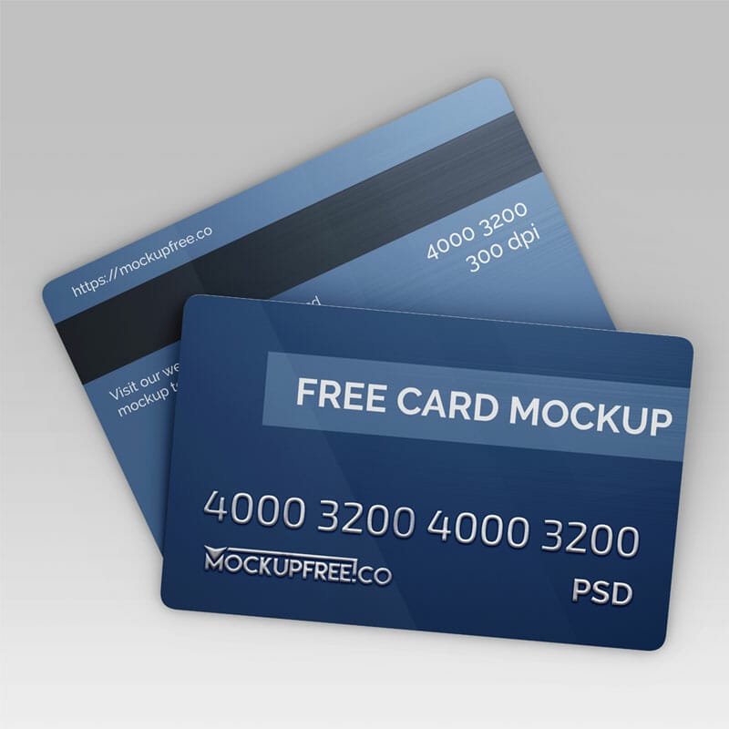 Free Card Mockup In PSD » CSS Author