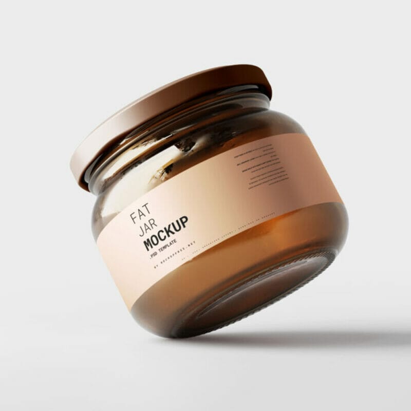 Free Fat Jar Mockups PSD » CSS Author