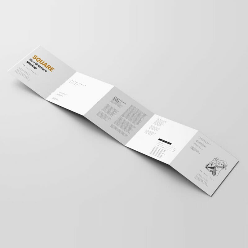 Free Five Fold Square Brochure Mockups » CSS Author