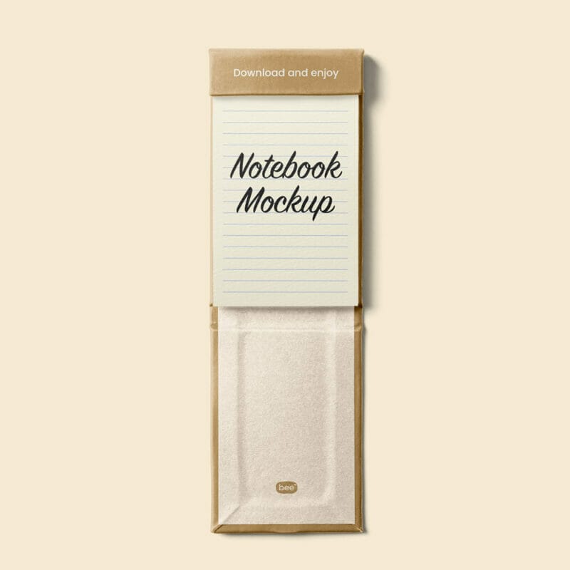 Free Oblong Open Notebook Mockup Css Author
