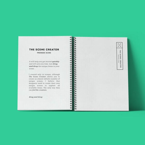 Free Open Notepad On Spring Mockup PSD » CSS Author