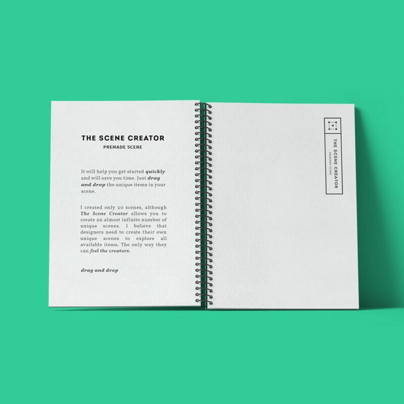 Free Open Notepad On Spring Mockup PSD » CSS Author