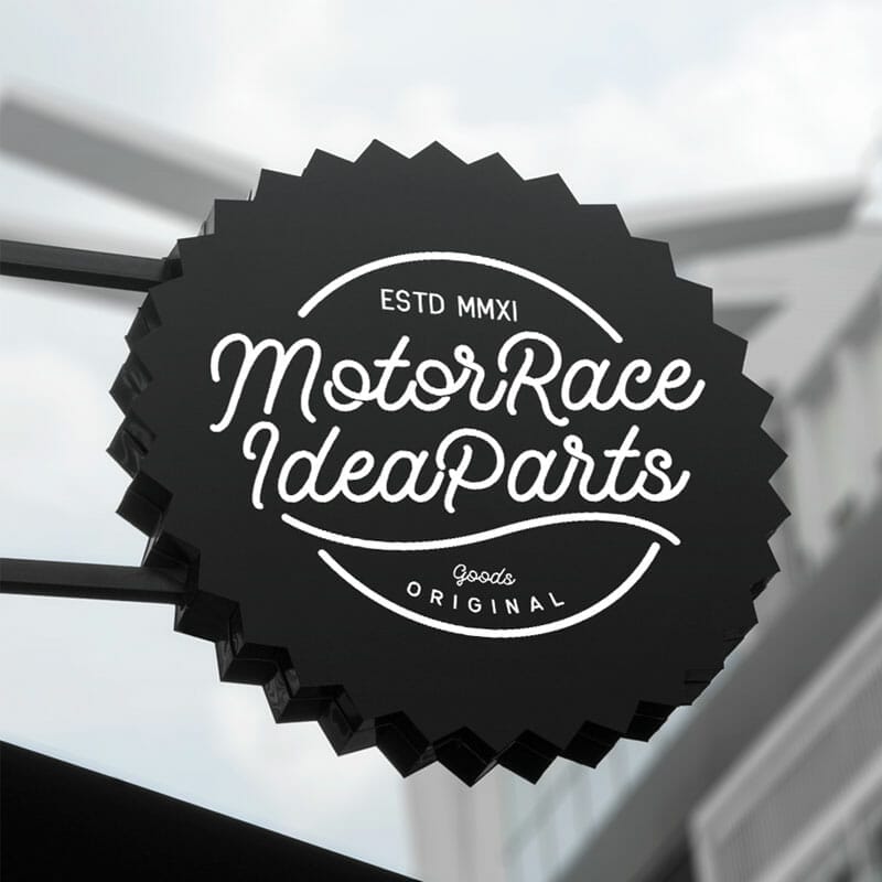 Free Rounded Sign Mockup PSD » CSS Author