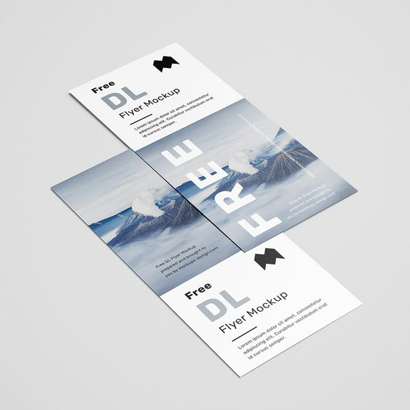 Free Simple DL Flyers Mockup » CSS Author