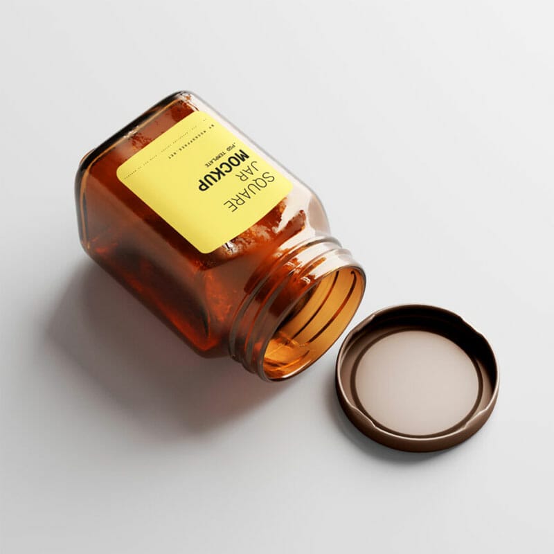 Free Square Jar Mockups PSD » CSS Author