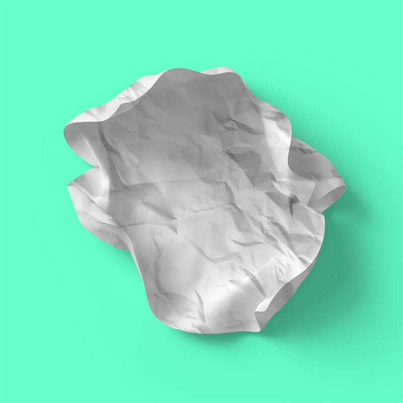 Free Top View Crumpled Paper Mockup PSD » CSS Author