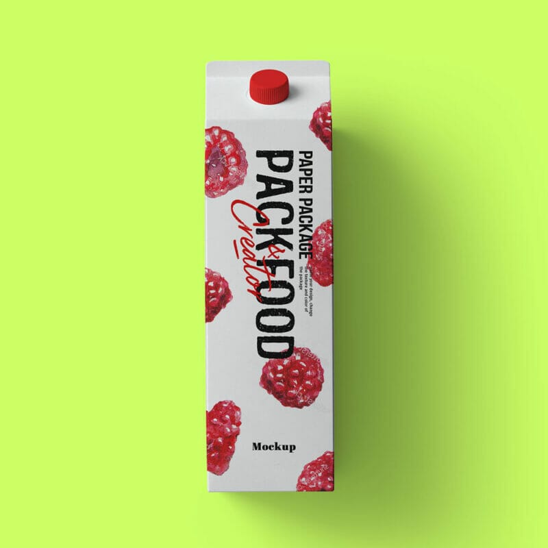 Free Top View Paper Package Mockup PSD » CSS Author