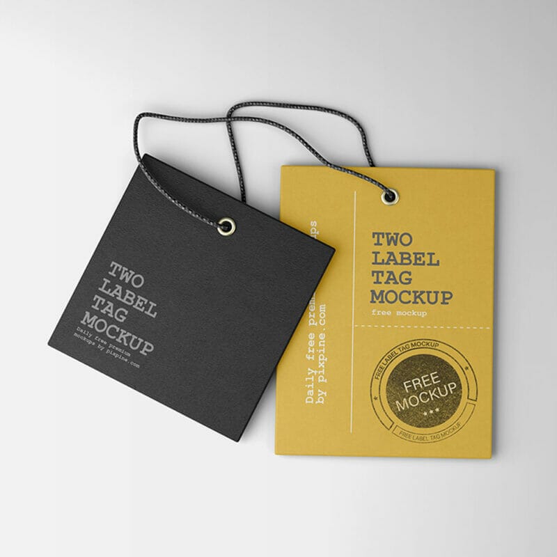 Free Two Label Tag Mockup » CSS Author